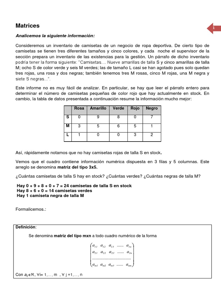 5 Matrices | PDF