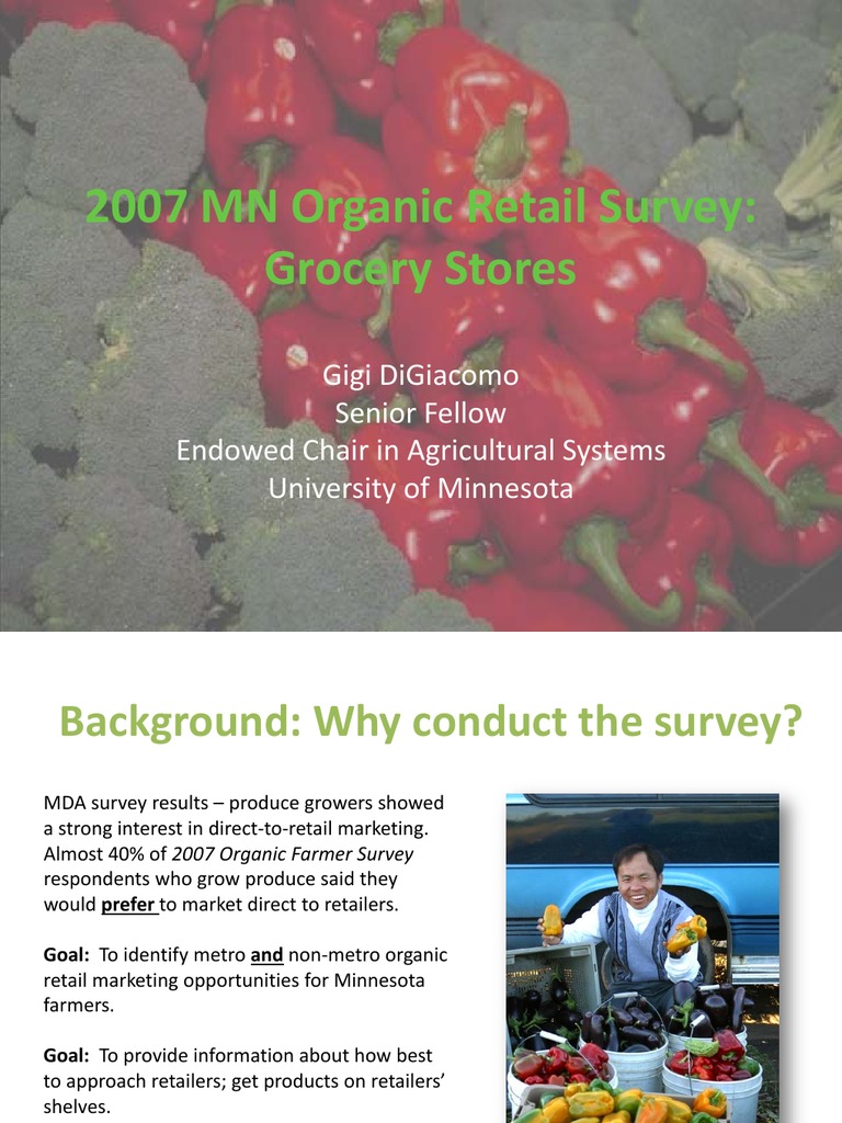 Grocery Store Survey Presentation | PDF | Delivery (Commerce) | Retail