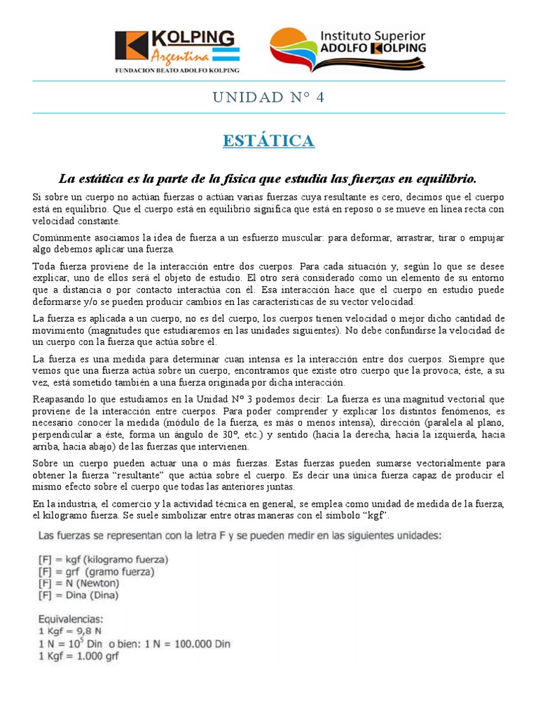 Teoría Estática | PDF