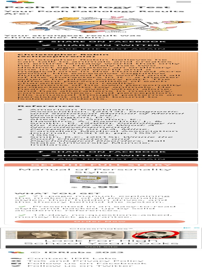 Pooh Pathology Test | PDF