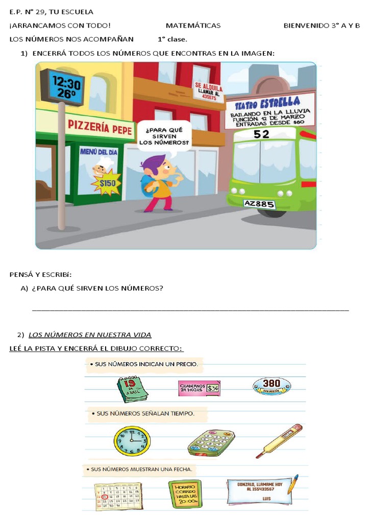 1era Secuencia de Matematicas. Numeros... | PDF