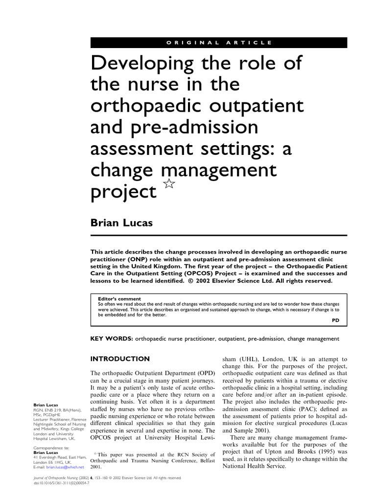 Ortho - OPD | PDF | Nursing | Patient