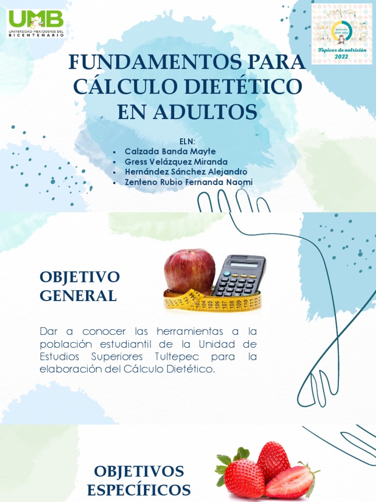 Fundamentos Del Calculo Energetico en Adultos | PDF | Obesidad | Dieta