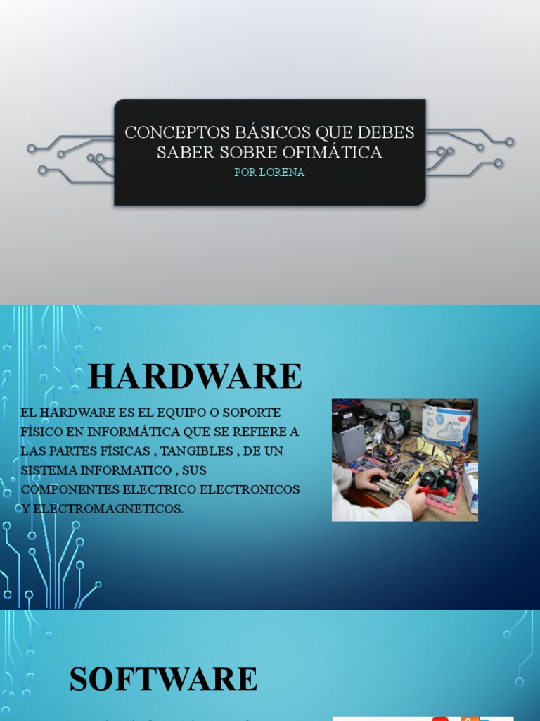 Conceptos Básicos Que Debes Saber Sobre Ofimática | PDF | Hardware de la computadora | Programación