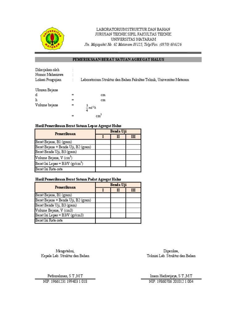 Form Agregat Halus | PDF