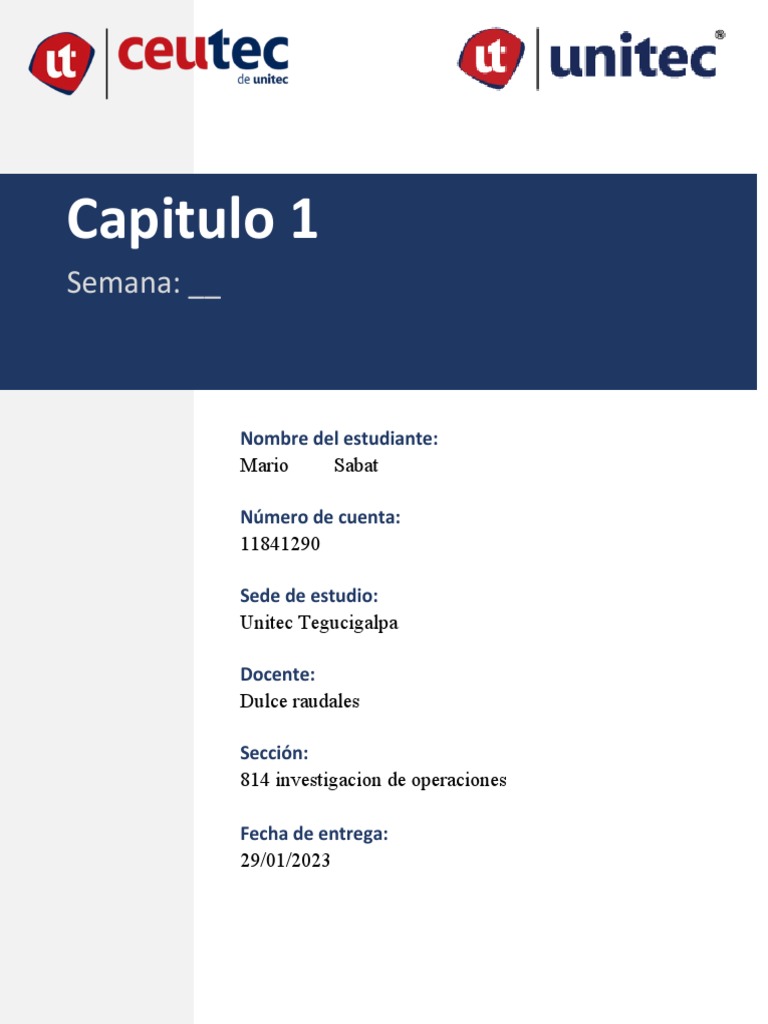 Resumen Capitulo 1 | PDF | Simulación | Matemáticas