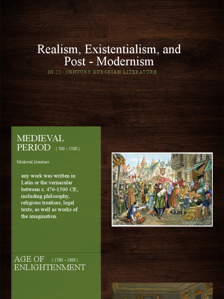 Realism, Existentialism, and Post - Modernism | PDF | Existentialism ...