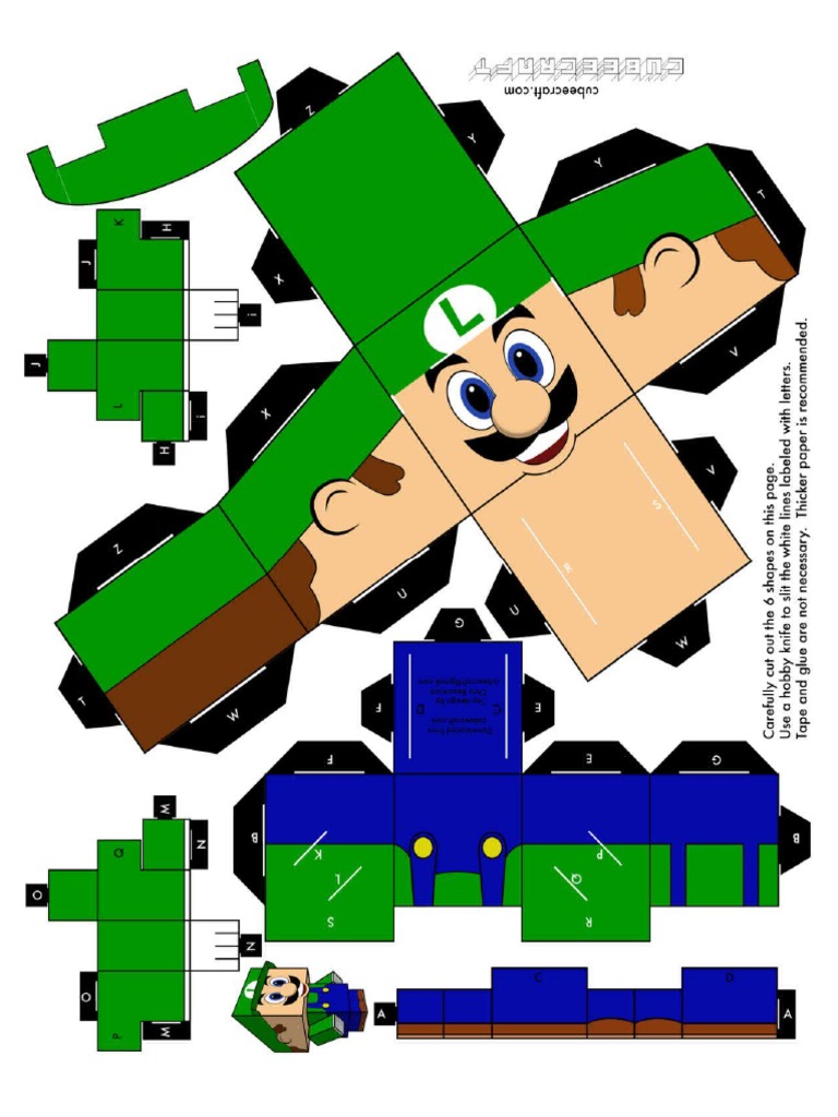 Luigi Paper Toy | PDF