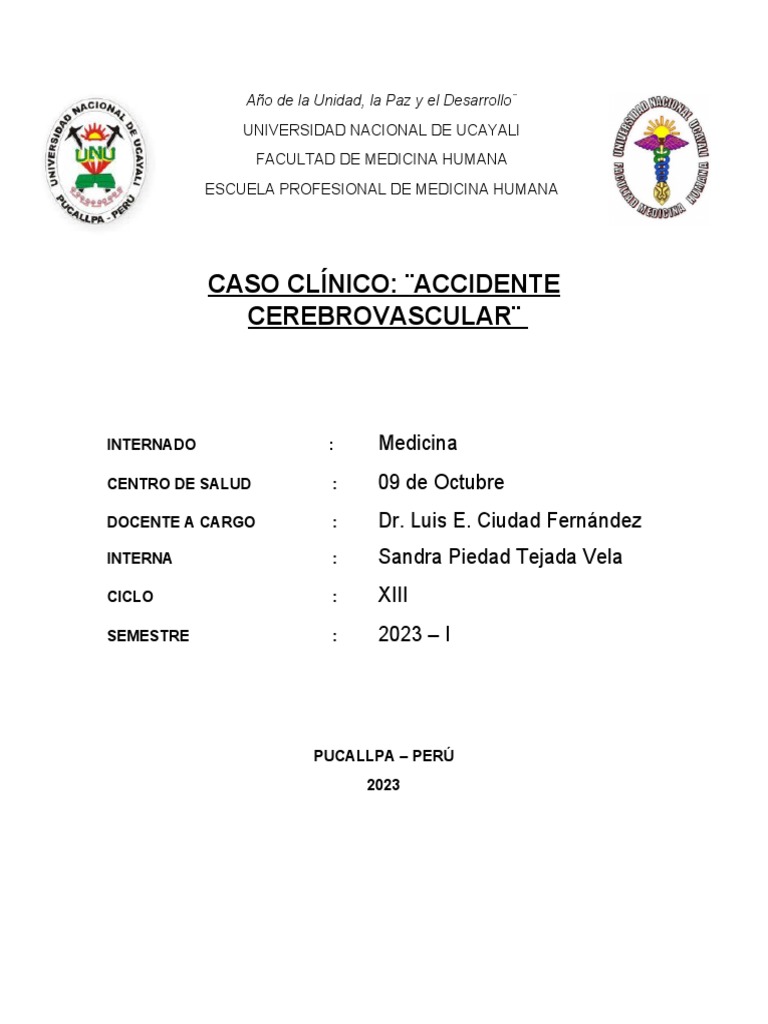 Caso Clinico ACV | PDF