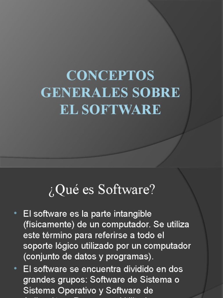 Conceptos Generales Sobre El Software | PDF | Programa de computadora | Programación