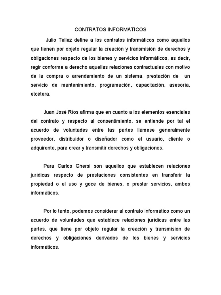 Contratos Informaticos | PDF | Cibercrimen | Seguro