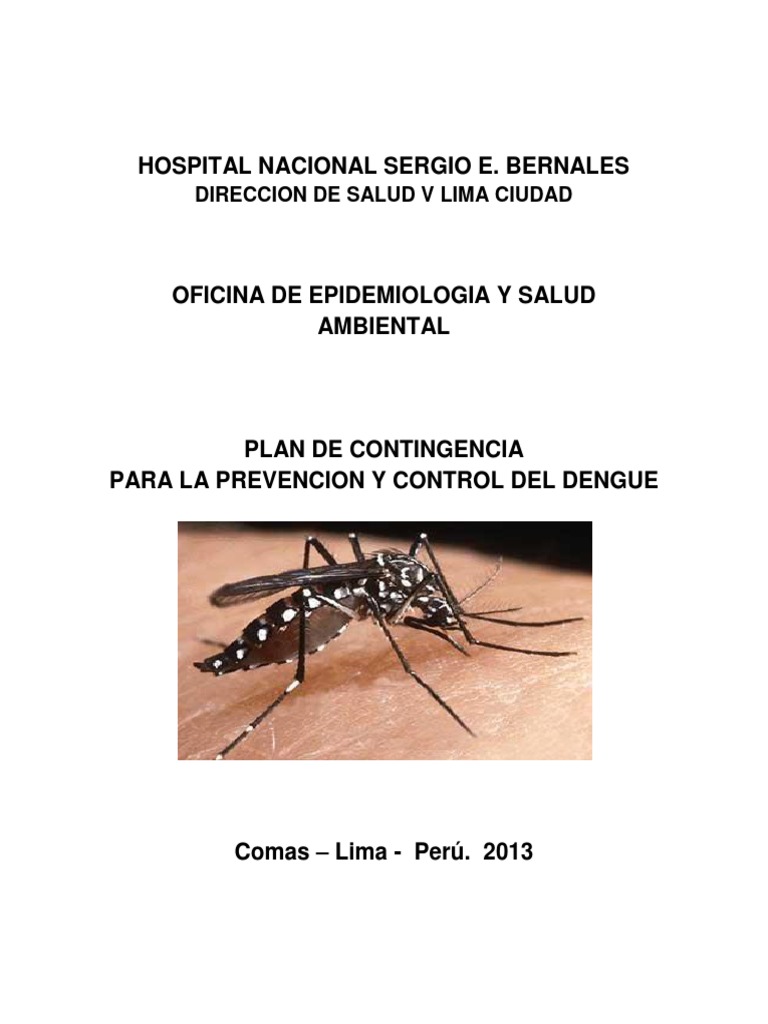 Plan de Contingencia para Control del Dengue | PDF | Hospital ...