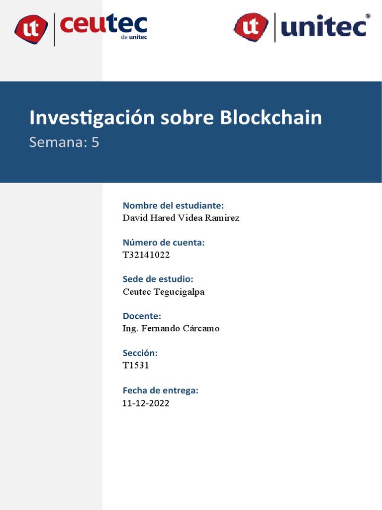 Marco Teorico Sobre Blockchain | PDF | Criptomoneda | Bitcoin