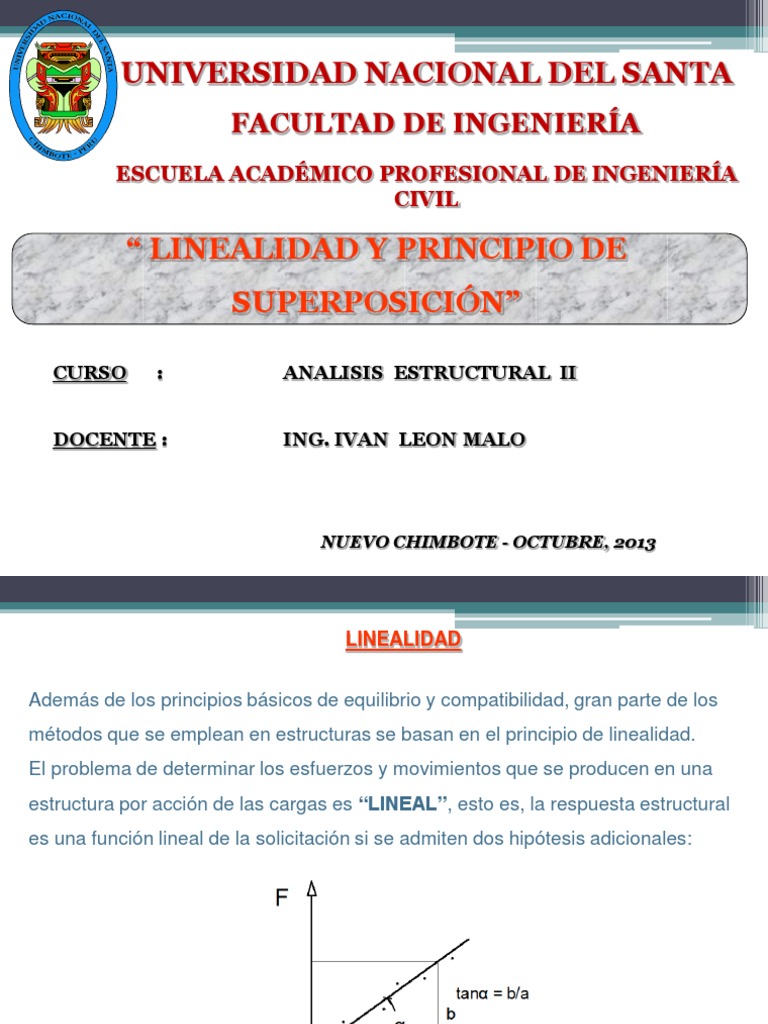 Principio de Linealidad en Estructuras | PDF | Rigidez | Elasticidad ...