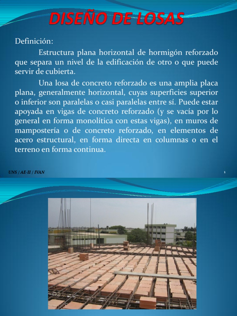 Diseño de Losas - Ivan Eliseo Leon Malo | PDF | Hormigón | Viga (Estructura)