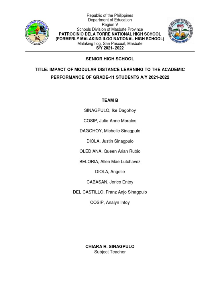 TEAM B Manuscript | PDF | Survey Methodology | Learning