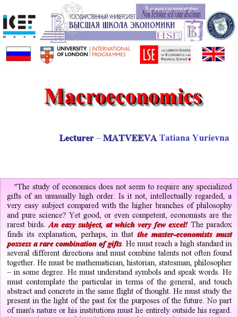 Macroeconomics | PDF | Finance & Money Management