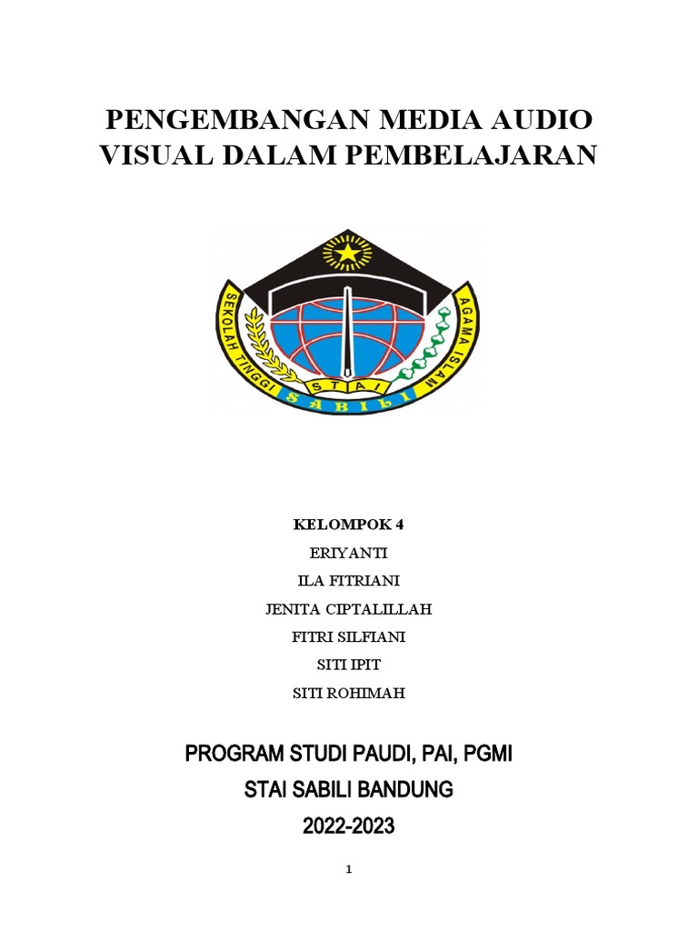 Pengembangan Media Audio Visual Dalam Pembelajaran Kel 4 | PDF