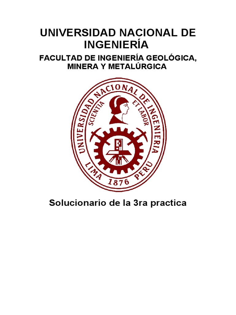 Solucionario de La Tercera Práctica | PDF