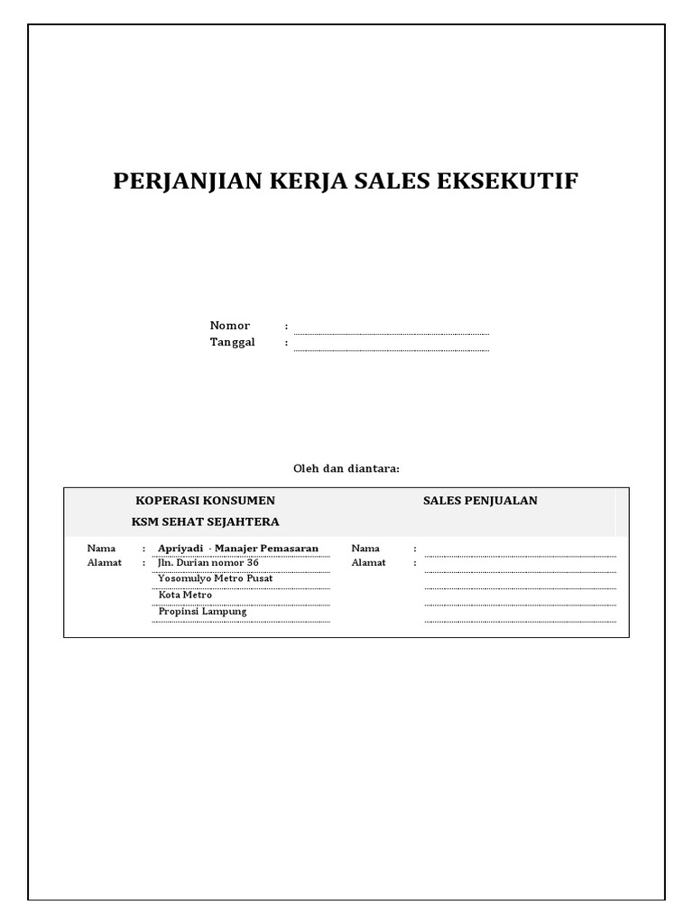 Draft PKWT KSM | PDF