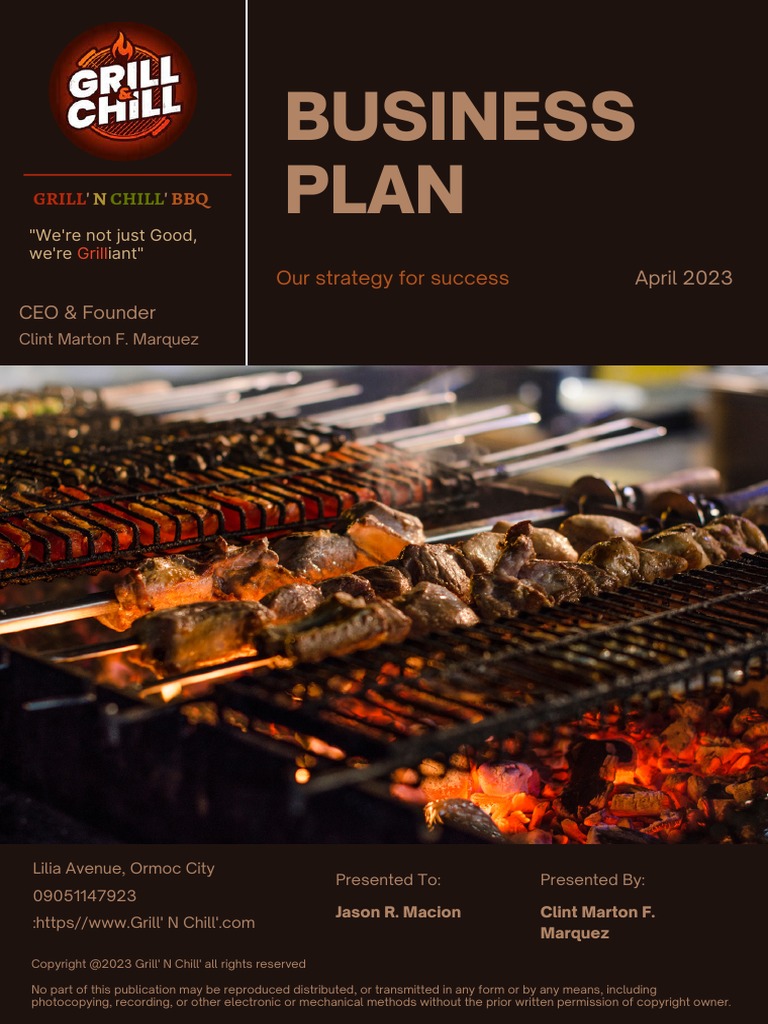 Business Plan | PDF | Barbecue | Menu