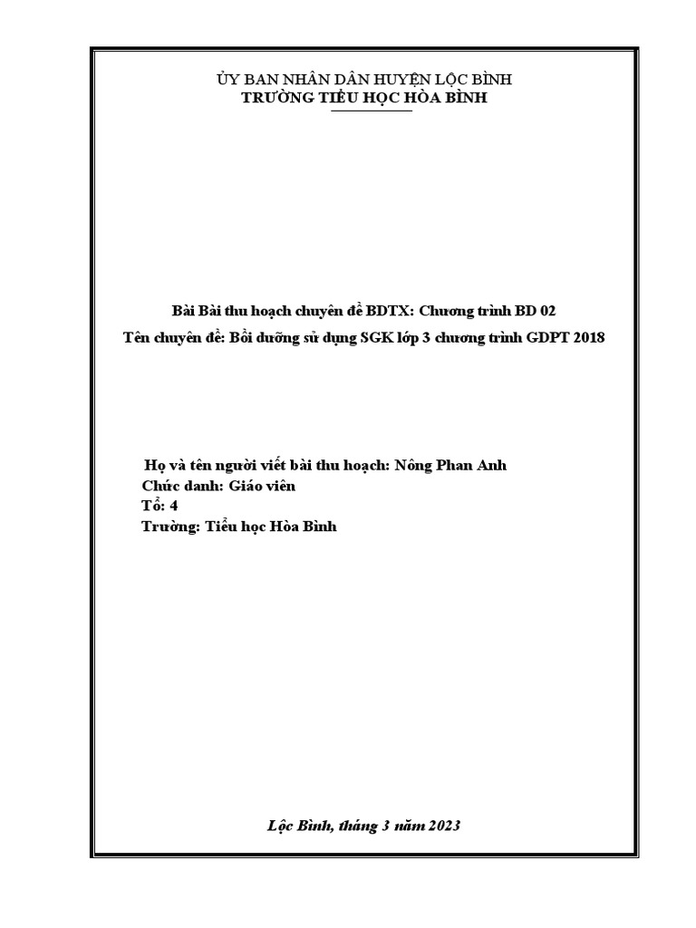 Bìa BDTX | PDF
