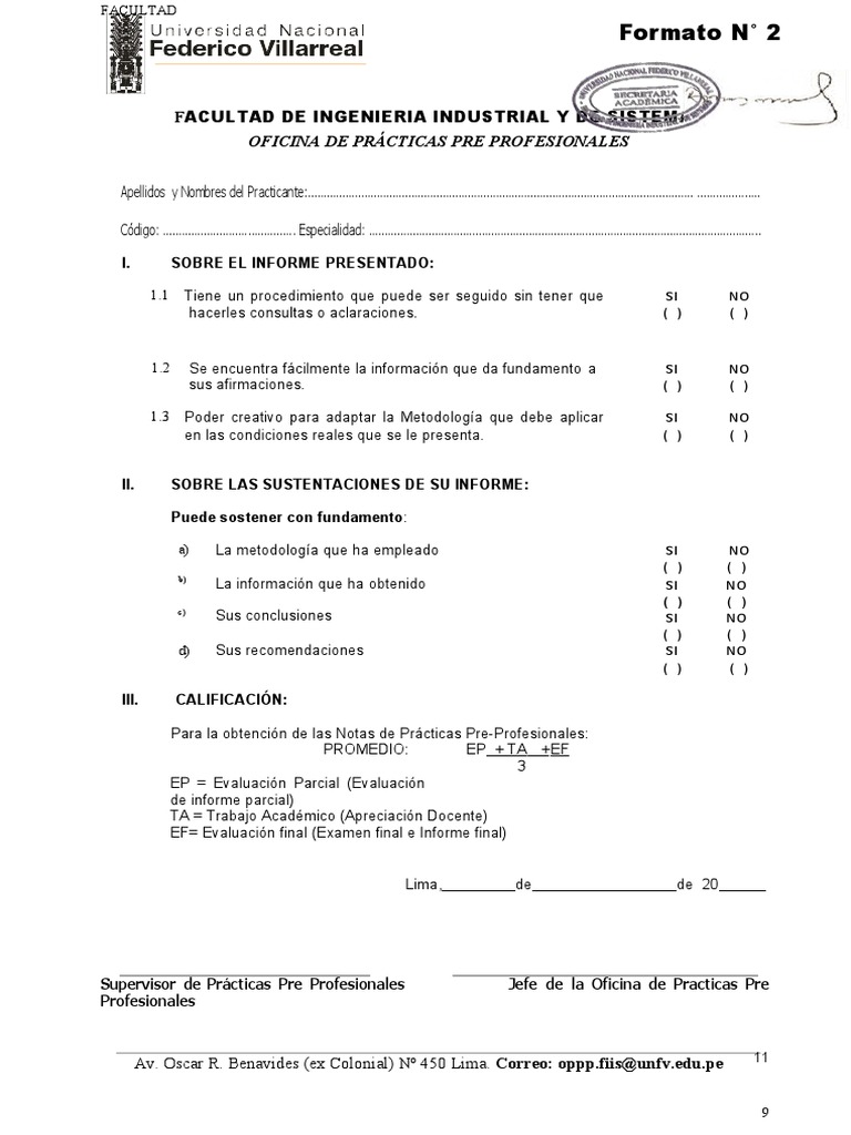 FORMATO 2 Actualizado 2022 | PDF
