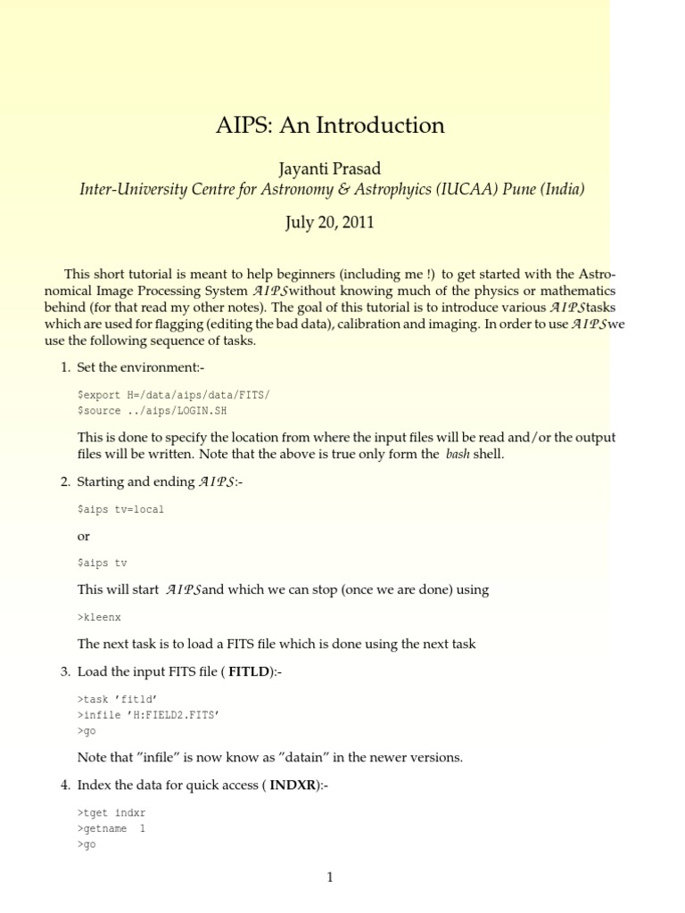 Aips | PDF | Computing | Computer Science