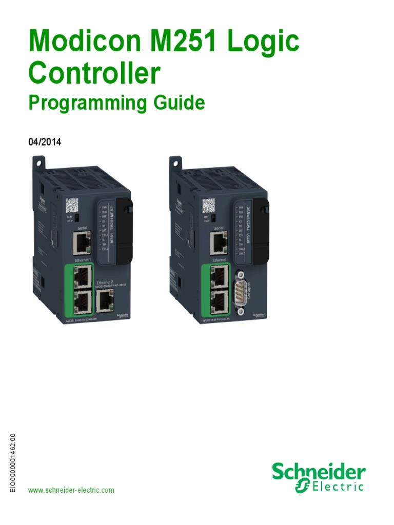 MODICON M251 - Programming Guide | PDF | Microcontroller | Computer ...