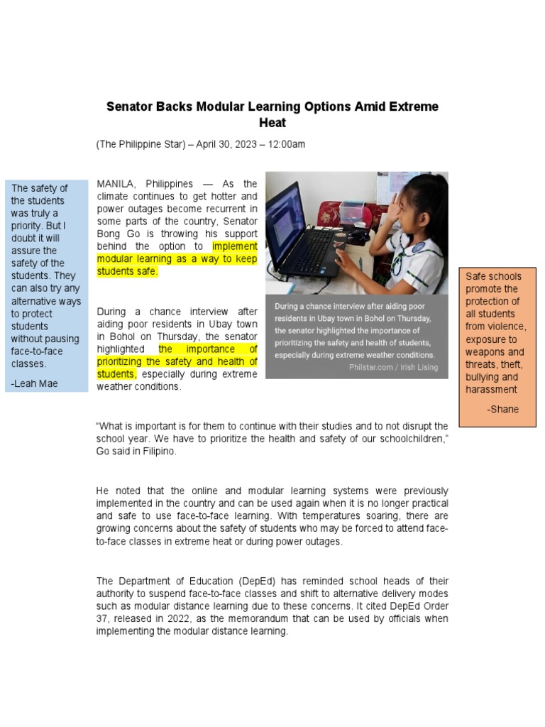 Modular Distance Learning Program | PDF | Learning | Distance Education Modular Distance Learning Program | PDF | Learning | Distance Education