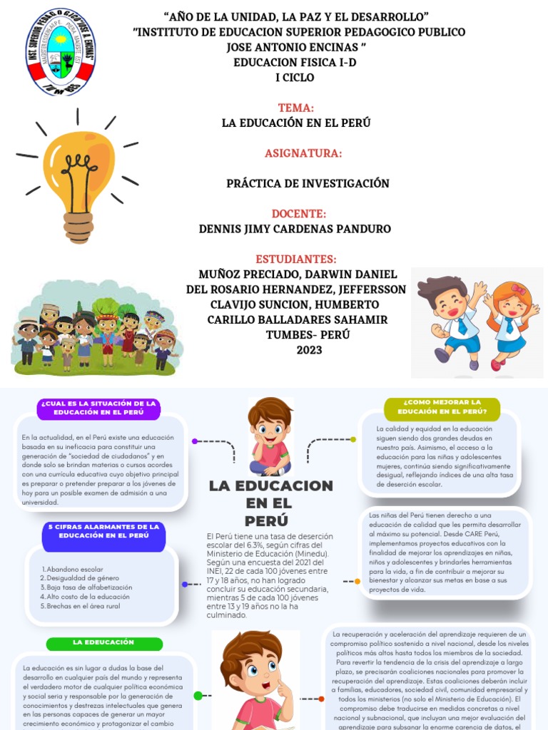 La Educacion en El Peru | PDF