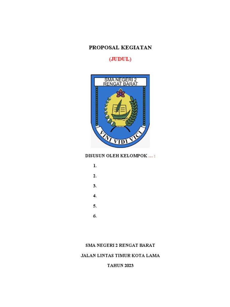 Contoh Proposal Kegiatan | PDF