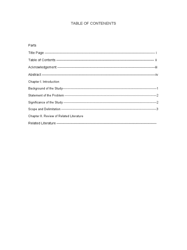 Table of Contents New | PDF