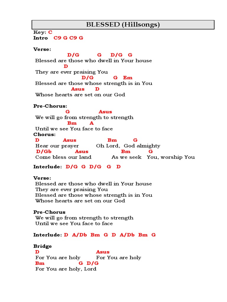 Blessed Chords | PDF