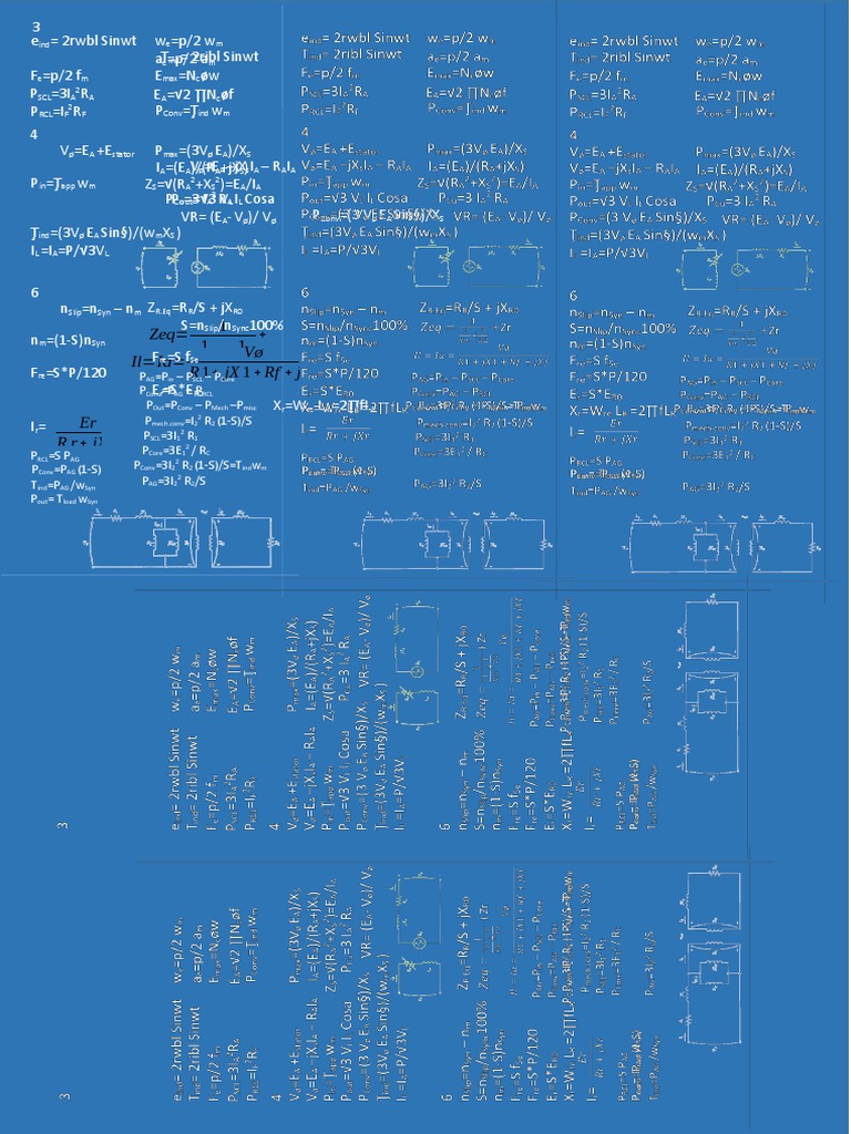 Cheat Sheet Energy Conversion | PDF