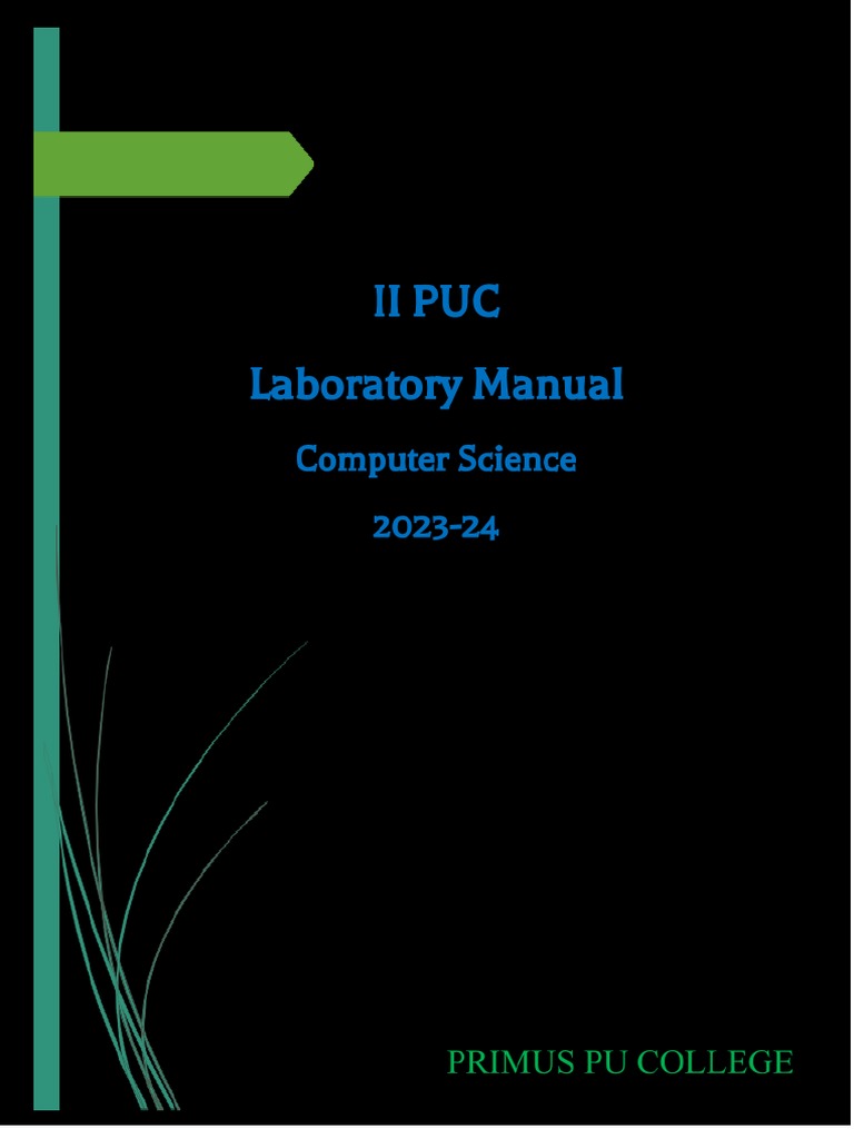 2nd Puc Computer Lab Manual 2023 Pdf Queue Abstract Data Type Inheritance Object