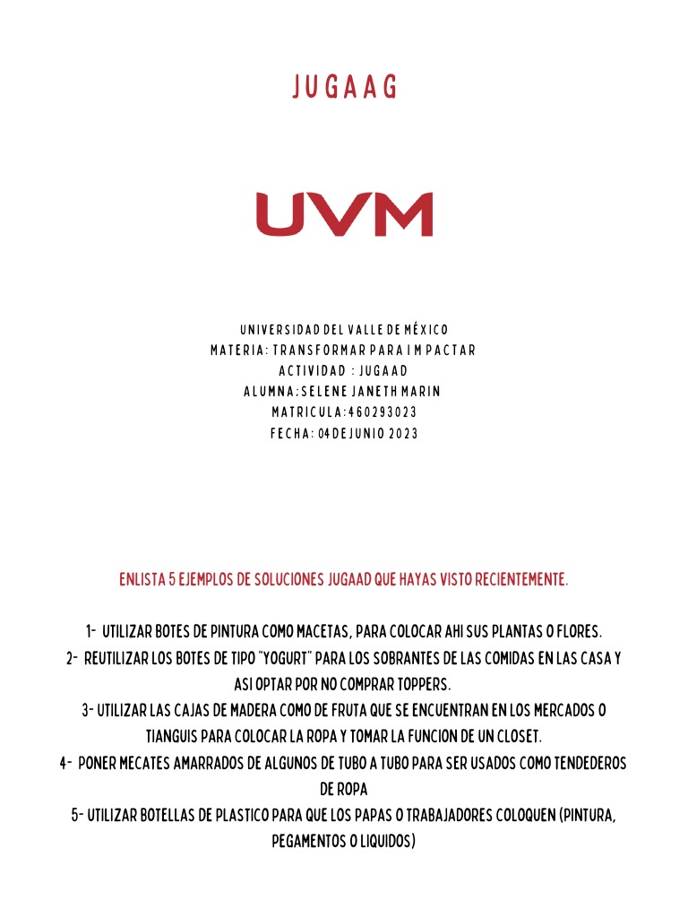 Act 6 Jugaad SJMG | PDF