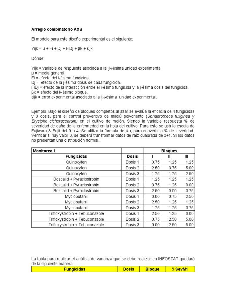 Ejemplo DBCA Arreglo Combinatorio AXB | PDF | Science | Análisis