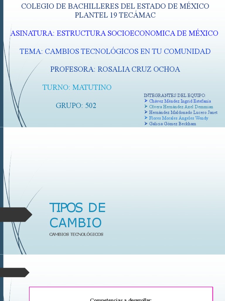 Cambios Tecnológicos en Tu Comunidad | PDF