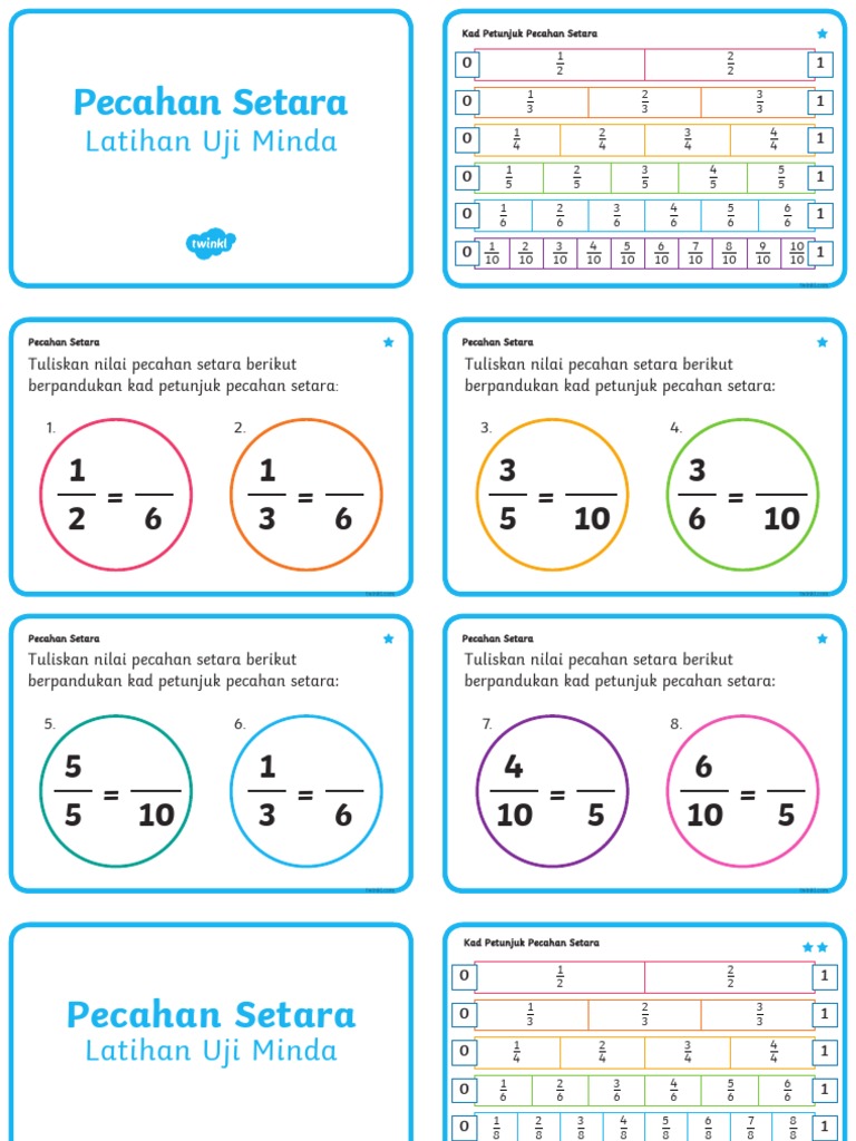 Latihan Pecahan Setara | PDF