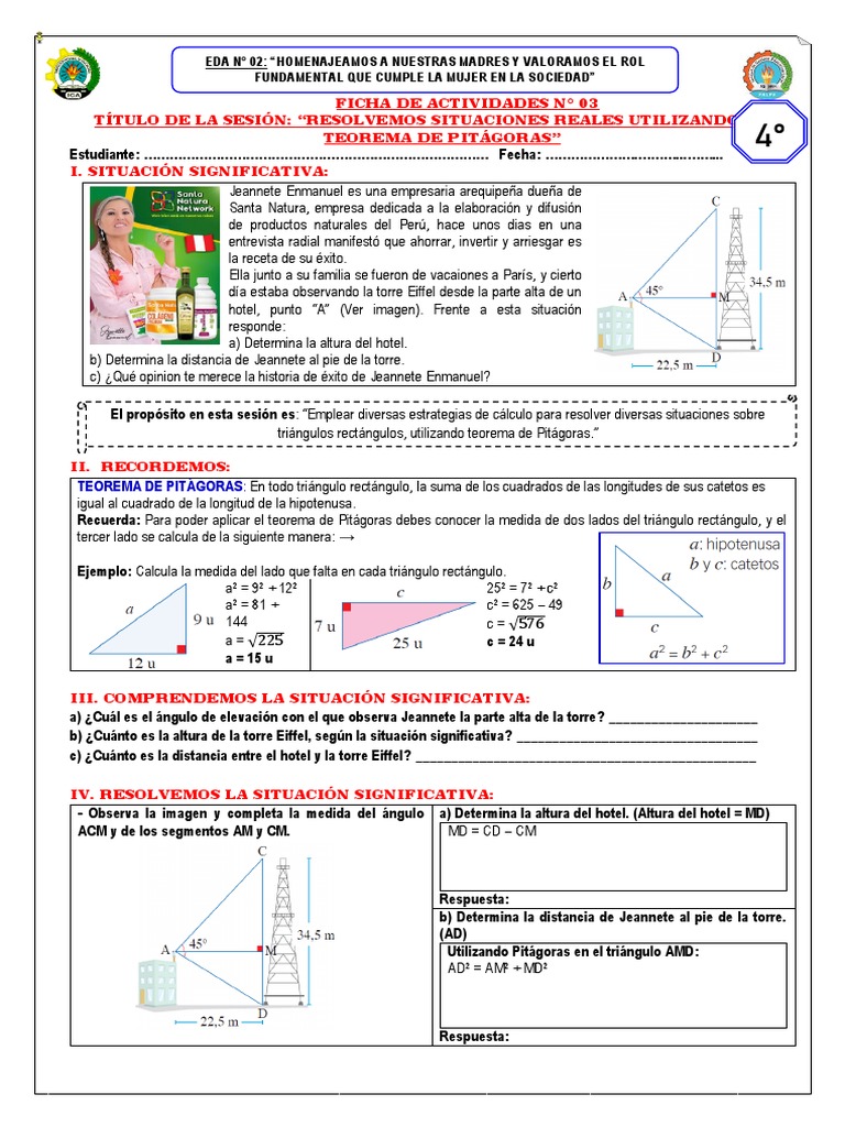 Ficha 3 - 4to - Eda3 | PDF