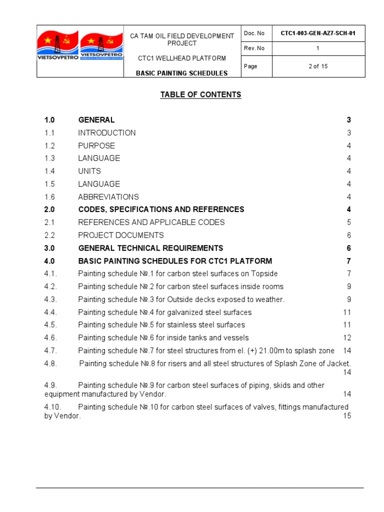 Basic Painting Schedules | PDF | Paint | Varnish