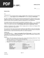 Sample Light Duty Job Offer Letter | PDF