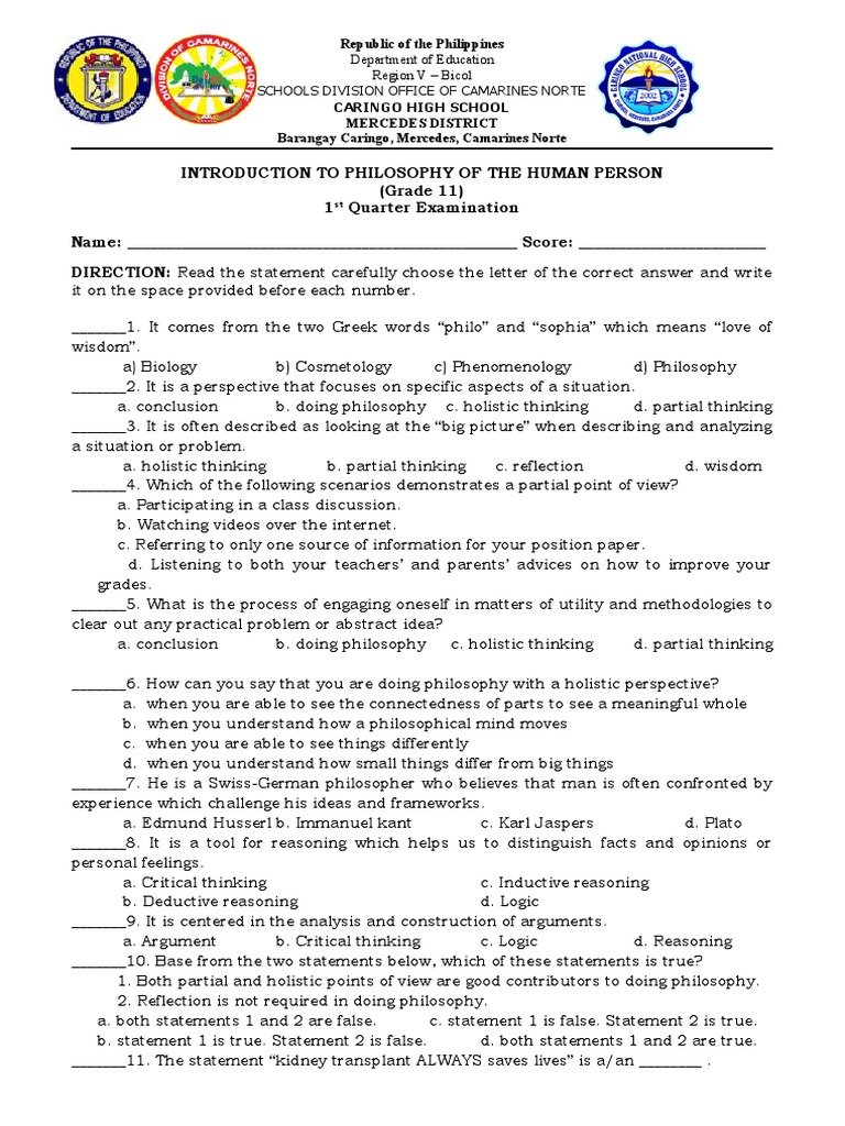 Intro To Philo Pdf Reason Argument 