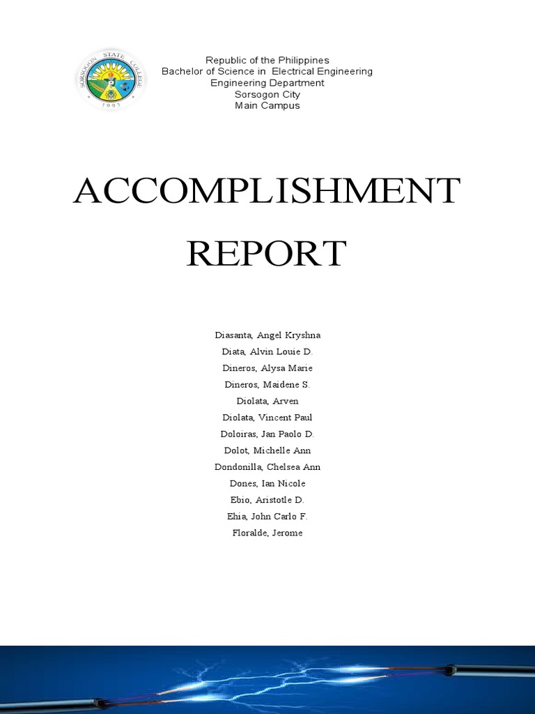 Accomplishment Ojt | PDF