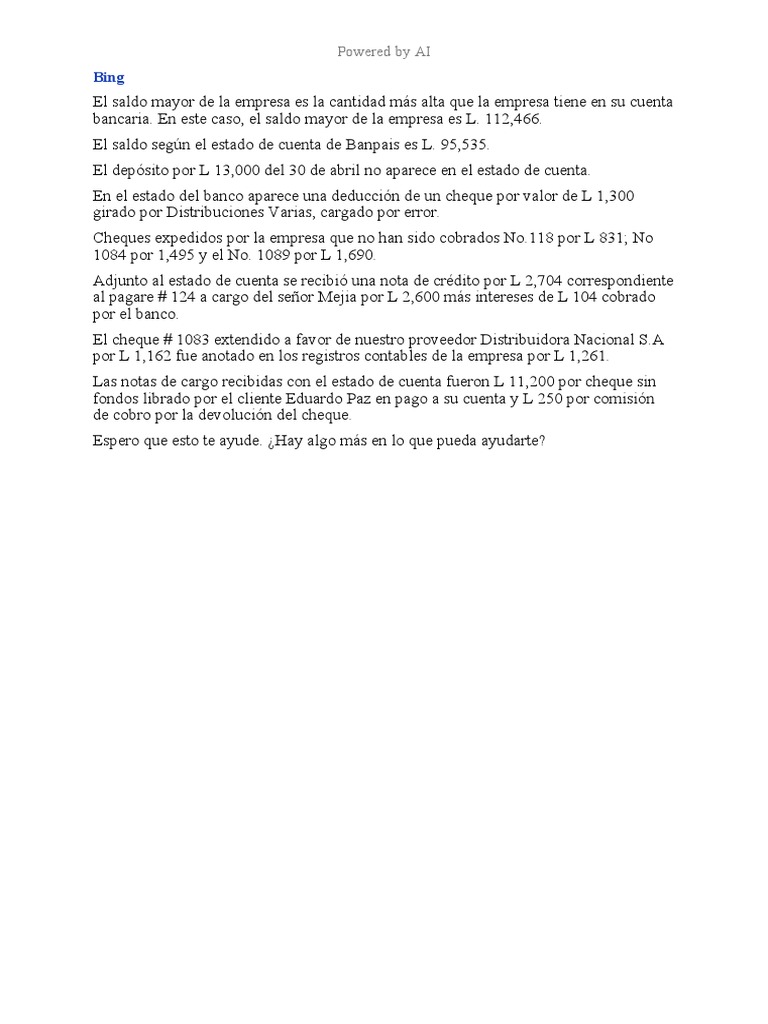 Answer Ejercio 2 | PDF