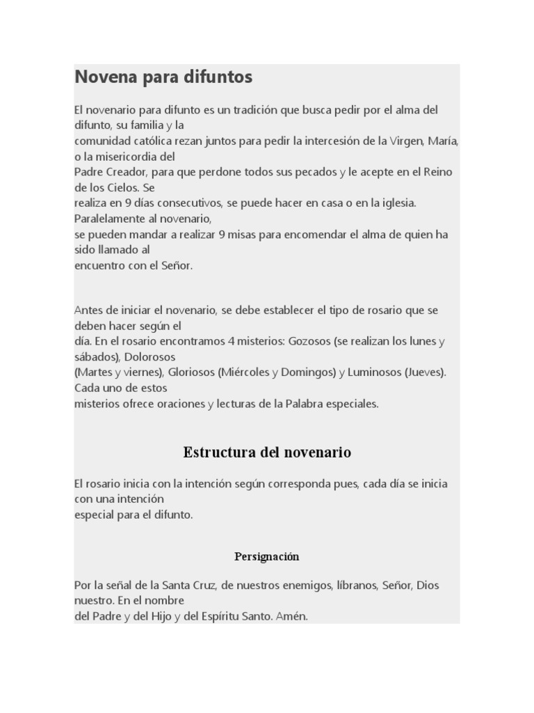Novenario Difuntos 2 | Descargar gratis PDF | María, madre de Jesús ...