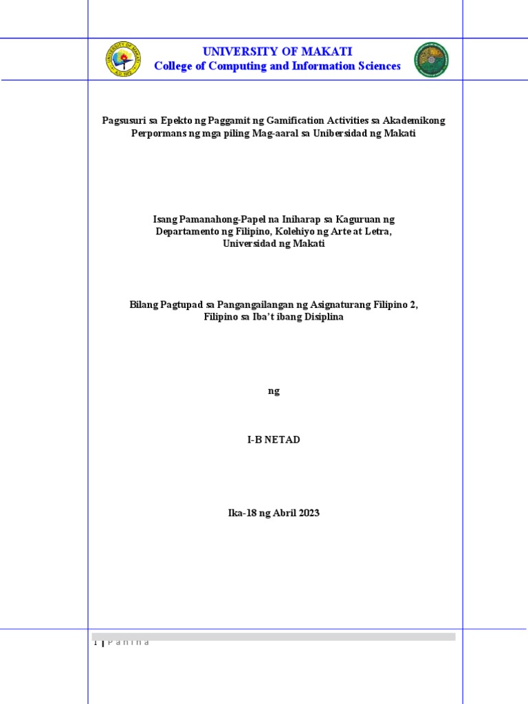 Fildis Pangkat1 PANANALIKSIK-1 | PDF