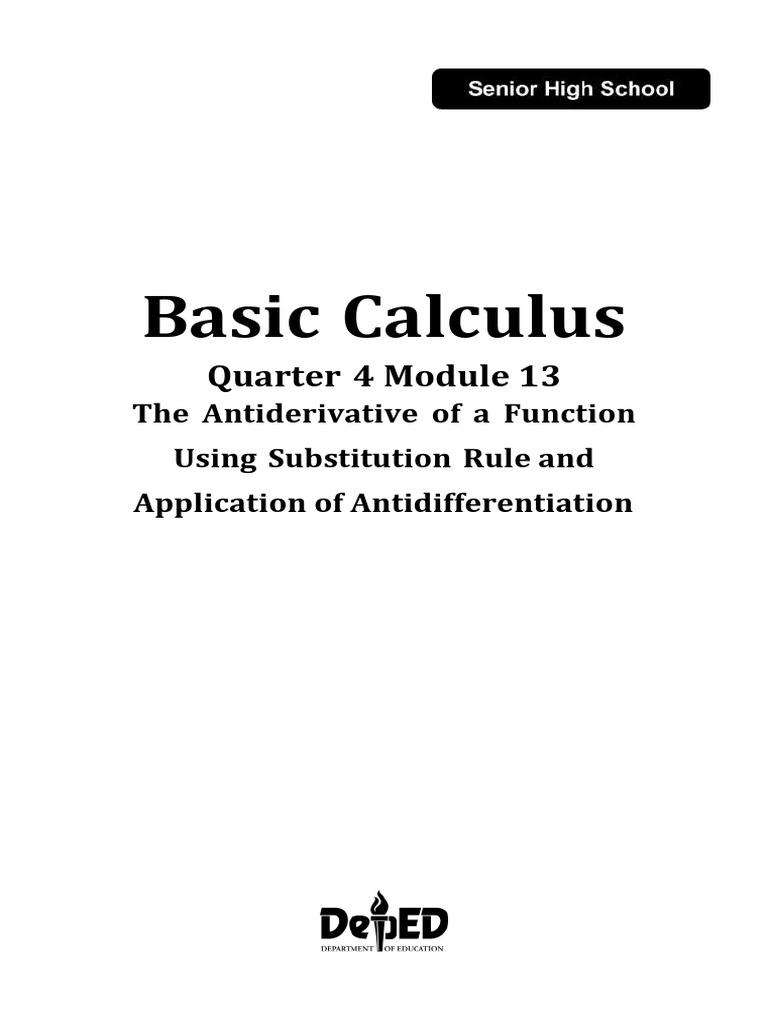 Antiderivatives and Substitution Rule | PDF | Integral | Derivative