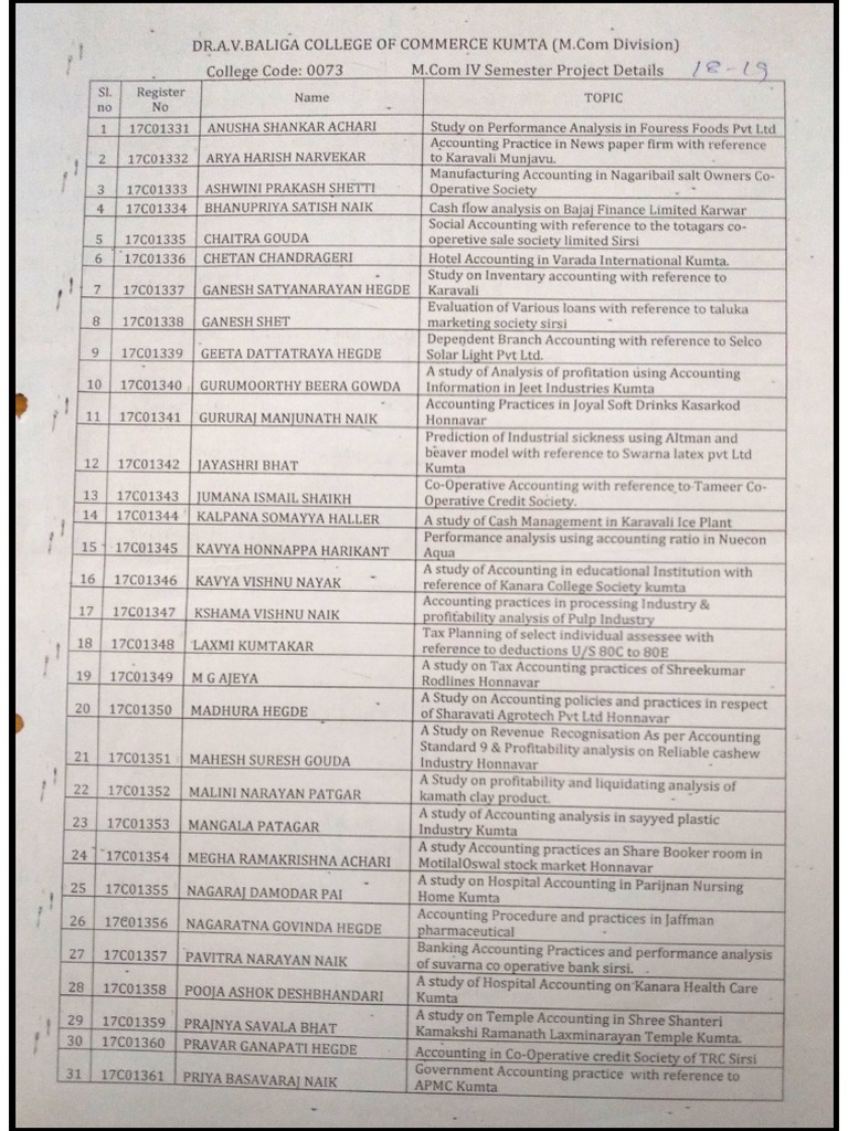1.3.2 Project Work Field Work and Internship | PDF
